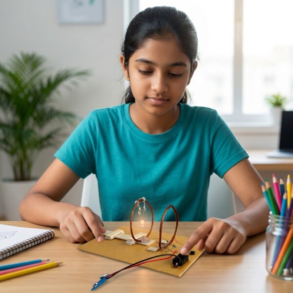 Mutual Induction Model for Students | Electromagnetic Induction Working ...